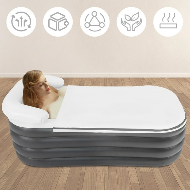 Miumaeov Inflatable Bathtub Foldable Portable Inflatable Bathtub for ...