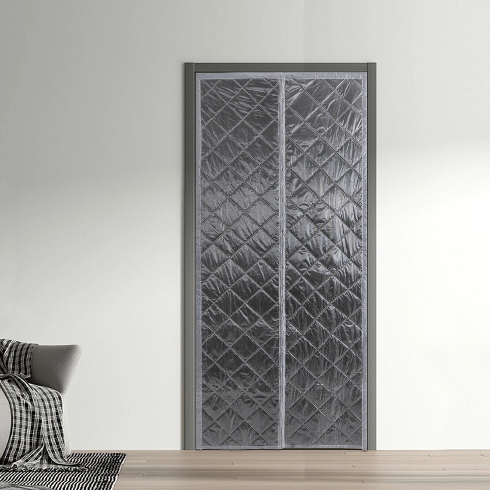 Miumaeov Insulated Door Curtain, Thermal Magnetic Self-Sealing Door ...