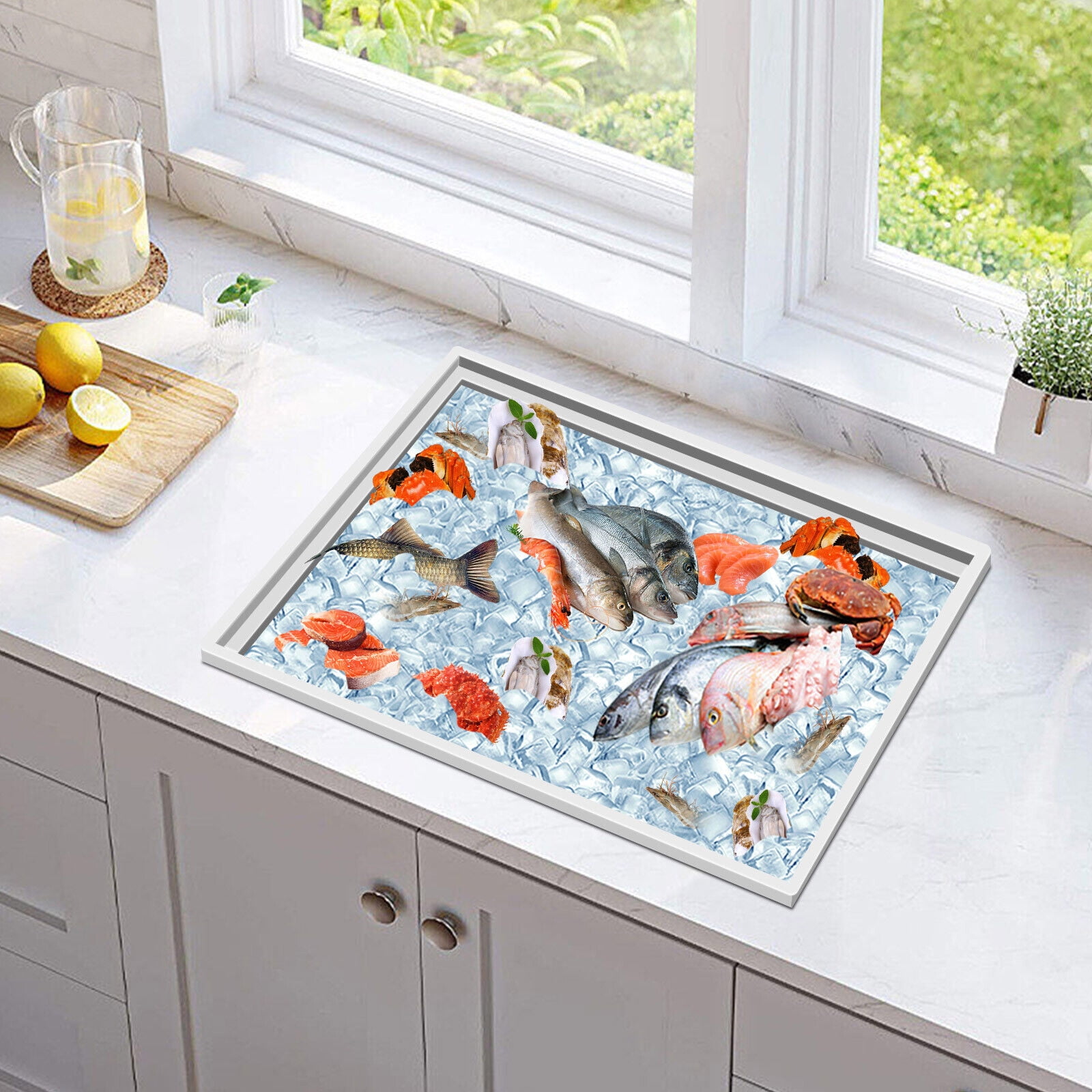 Miumaeov Kitchen Drop-in Ice Chest with Cover 22''x17''x12'' 47L/49.7 ...