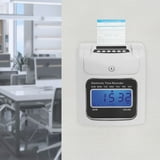 Miumaeov LCD Employee Attendance Punch Time Clock Office Staff Check In ...