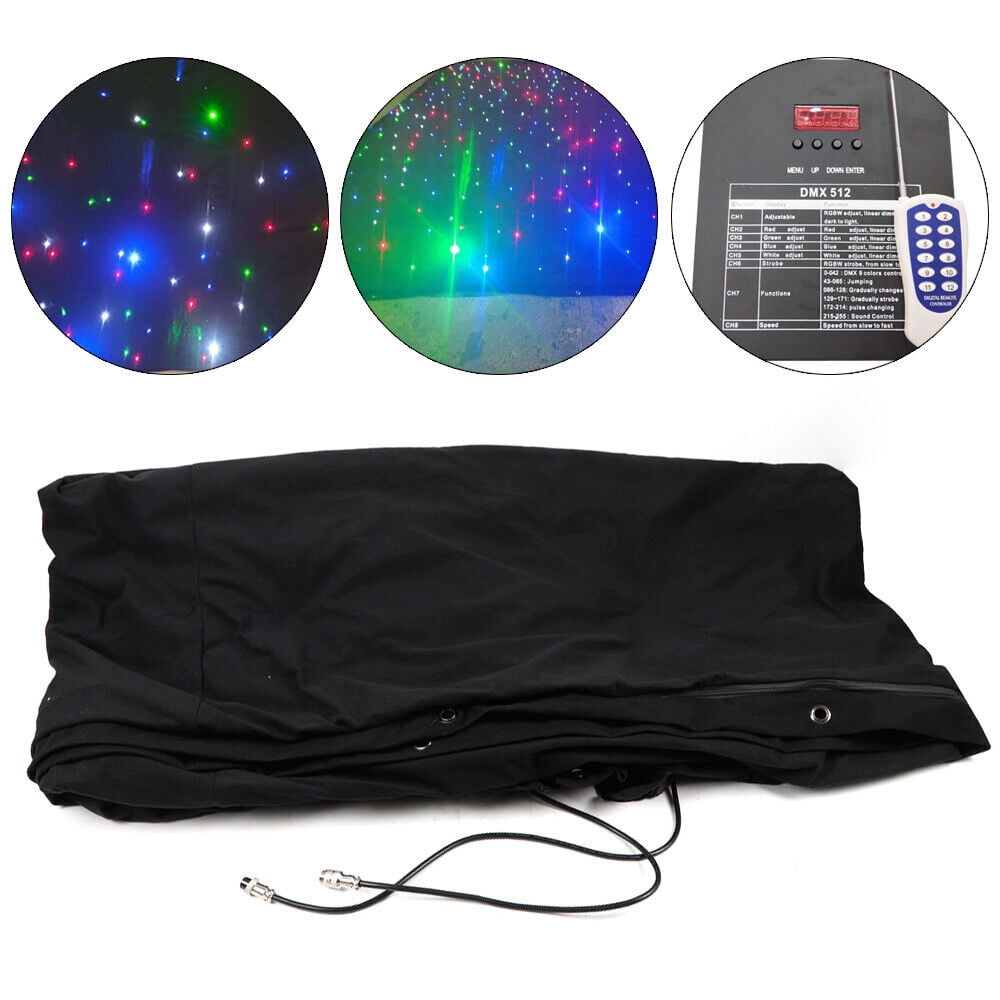 Miumaeov LED Stage Star Light Curtain Backdrop Starry Sky Cloth ...