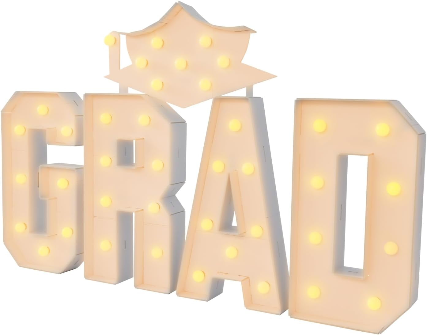 Miumaeov Large Marquee Letters Graduation Party Decoration Mosaic Foam ...
