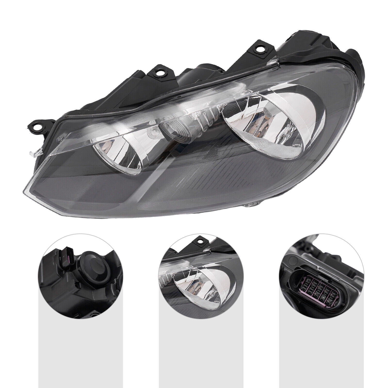 Miumaeov Left Front Headlight Halogen Headlamp Assembly For 2010-2014 ...