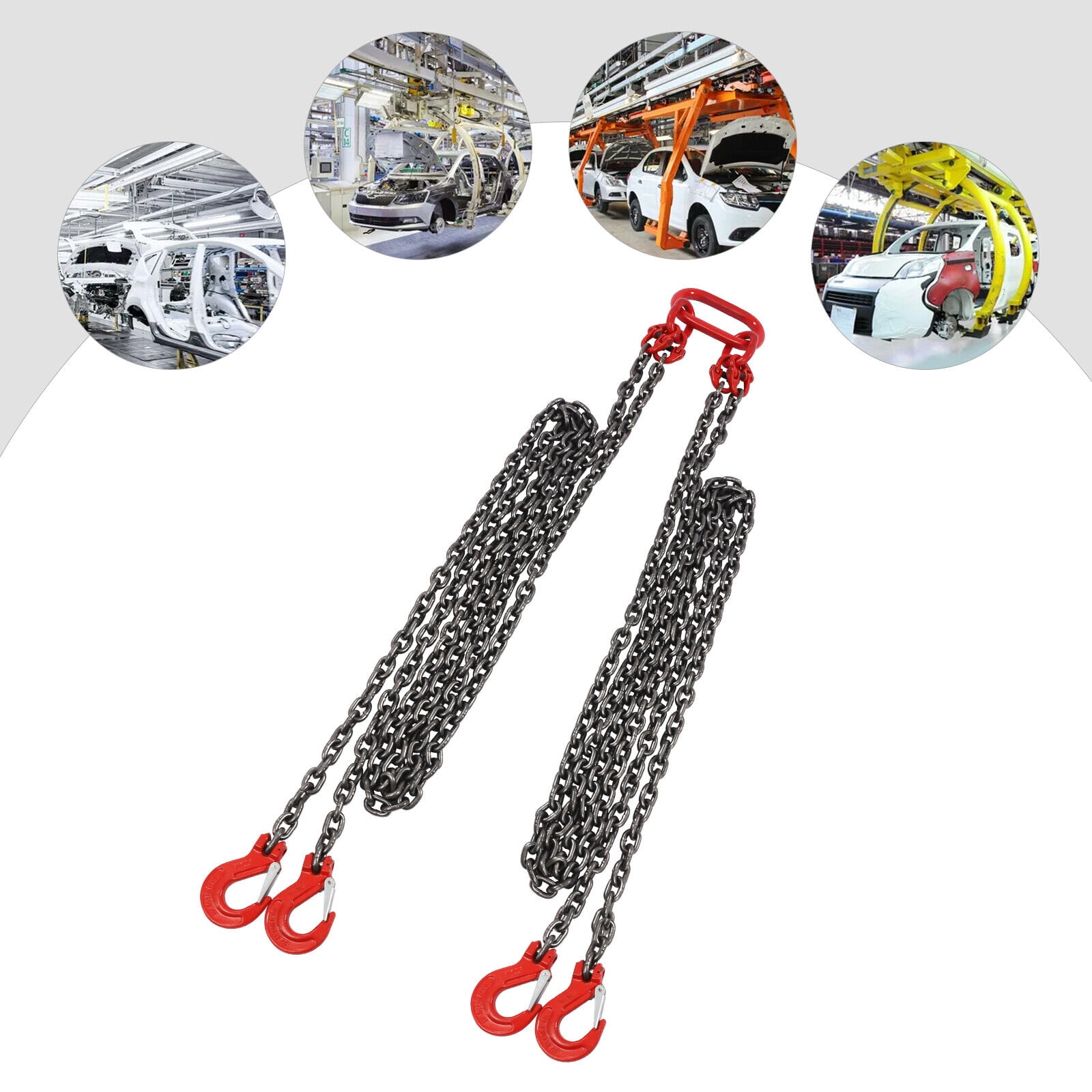 Miumaeov Lifting Chain Sling 5/16 Inch X 13 Ft Engine Hoist Lift Chain ...