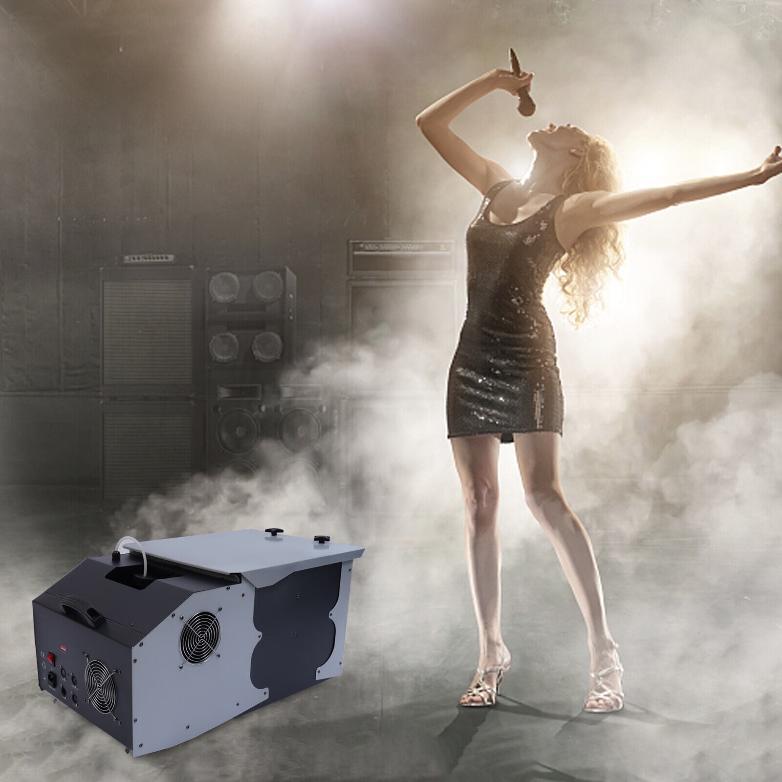 Miumaeov Low Lying Fog Smoke Machine 3000W Ground Smoke Fog Machine ...