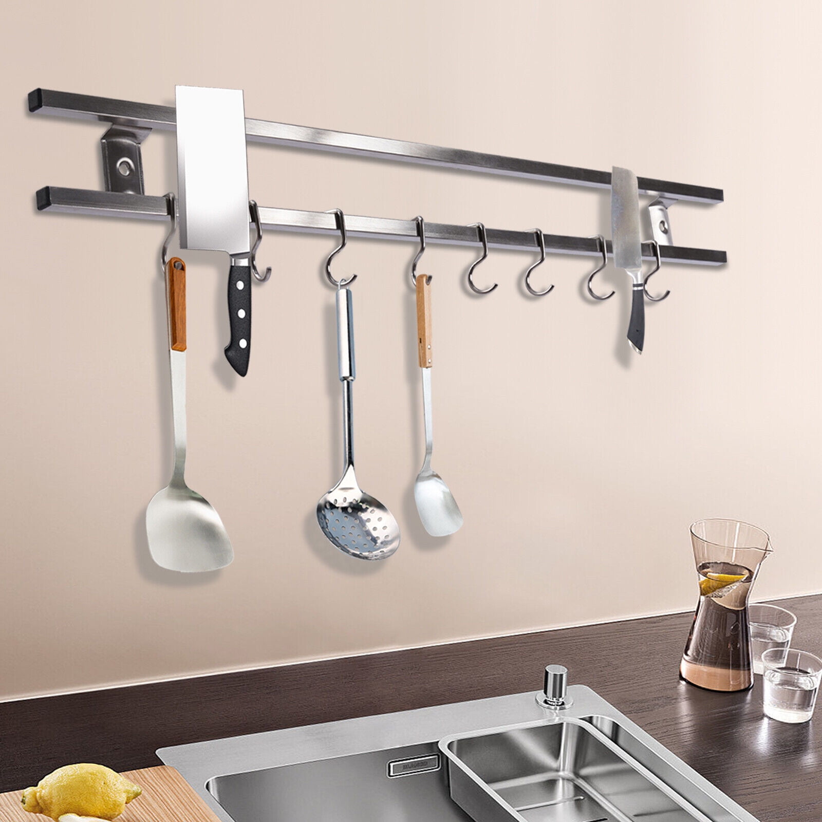 Miumaeov Magnetic Utensil Hanger Kitchen Utensil Holder Slideable and ...