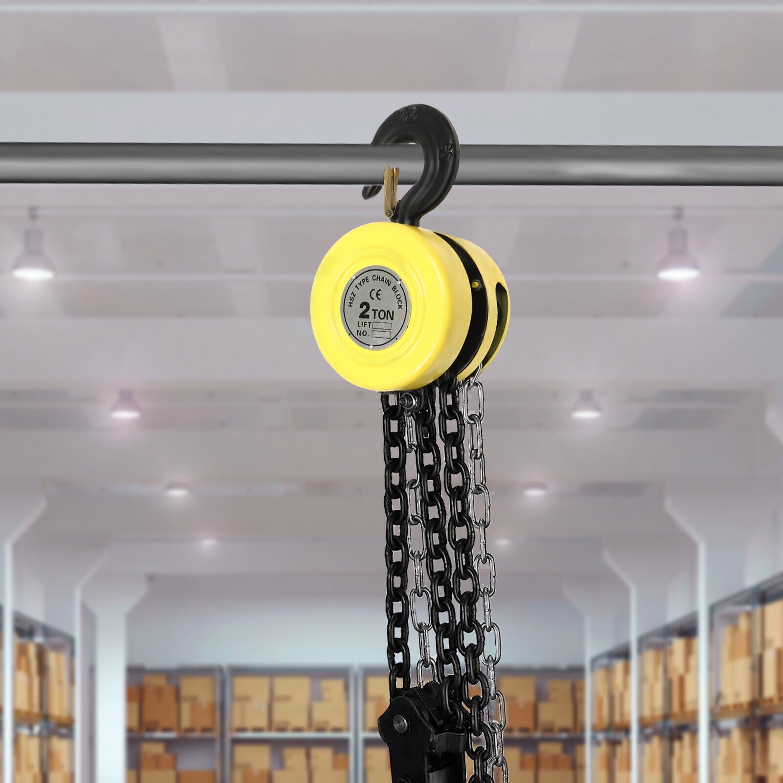 Miumaeov Manual Chain Hoist 2 Ton 4409 Lbs Capacity 10ft Lifting Height ...