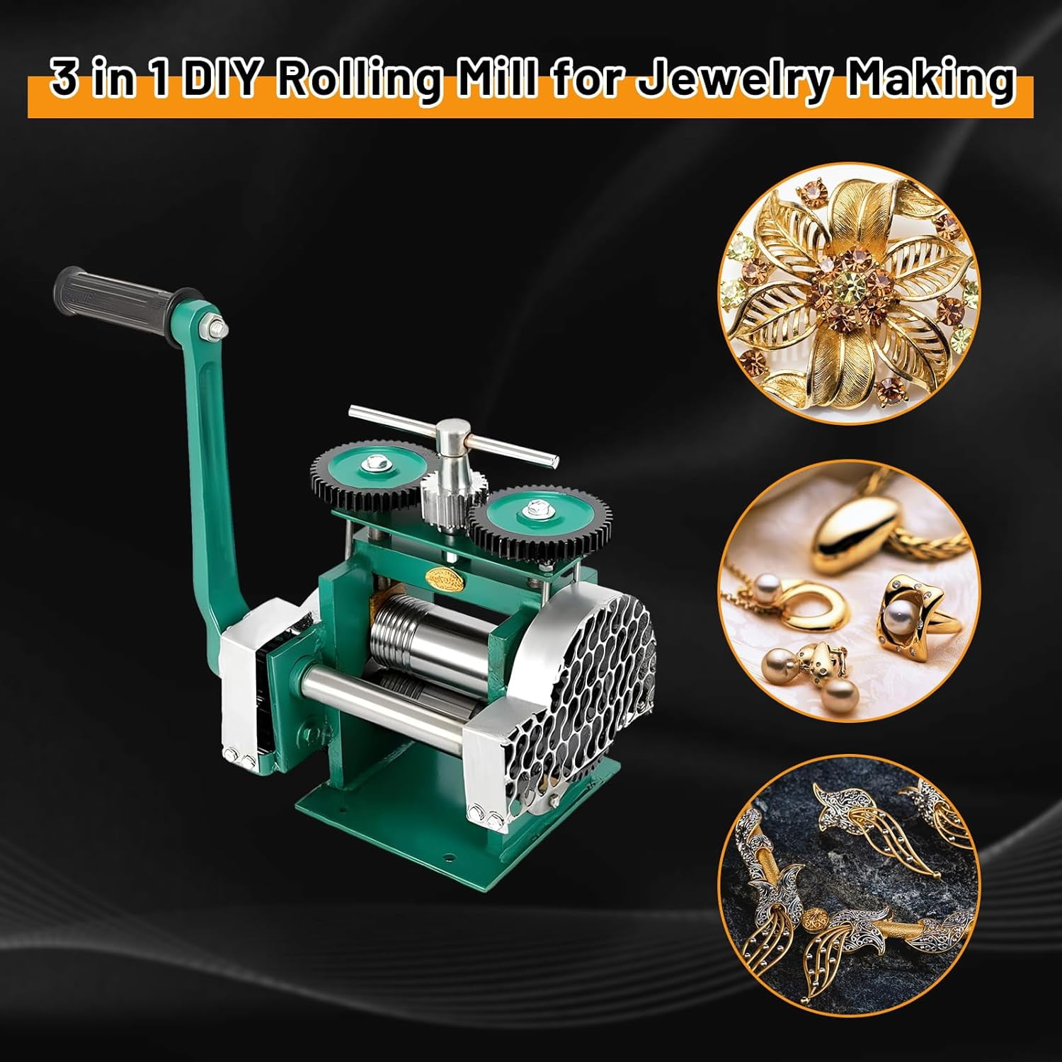 Miumaeov Manual Jewelry Rolling Mill Machine Jewelry Press Tool and ...