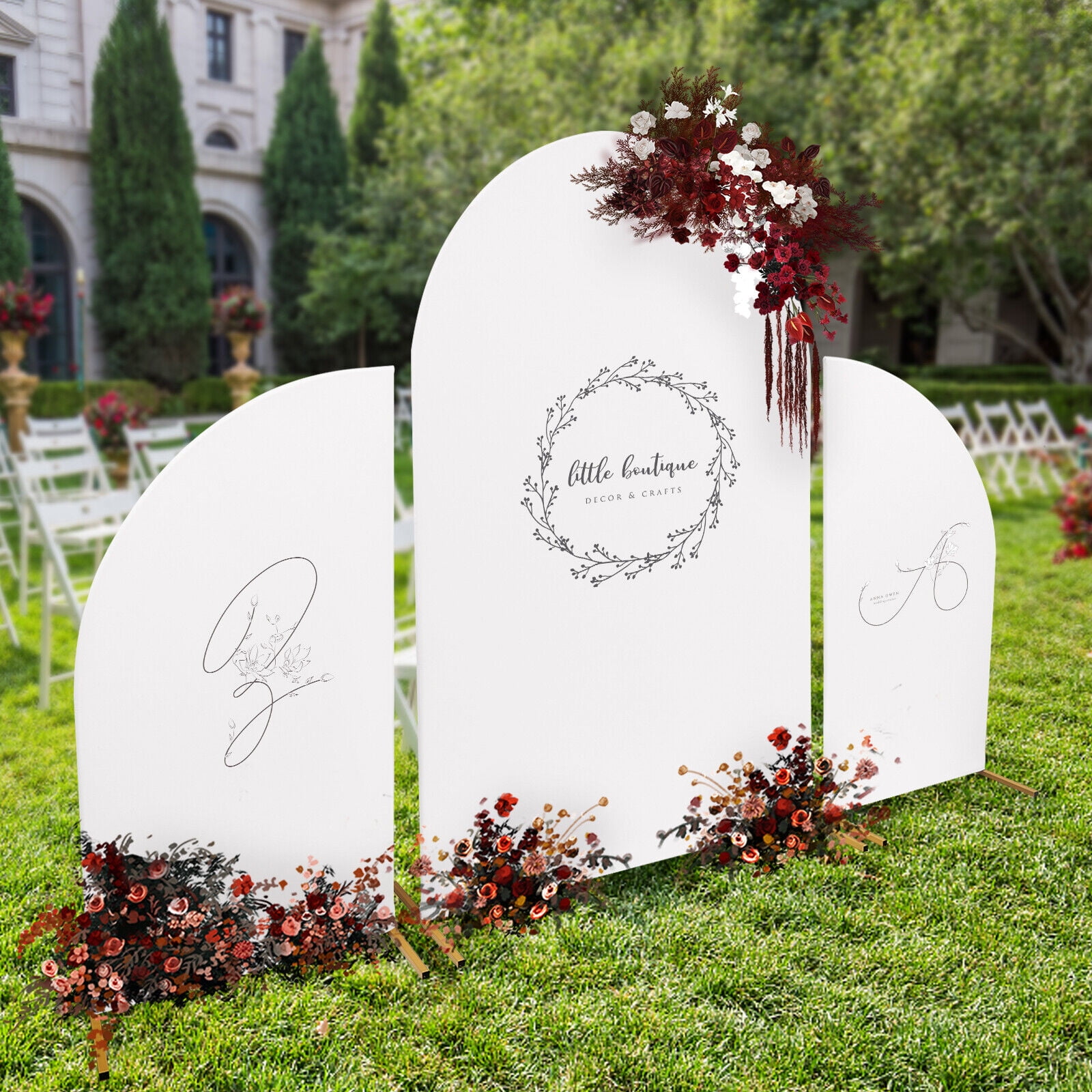 Miumaeov Metal Wedding Stand Backdrop Rack DIY Party Arch Flower Holder ...