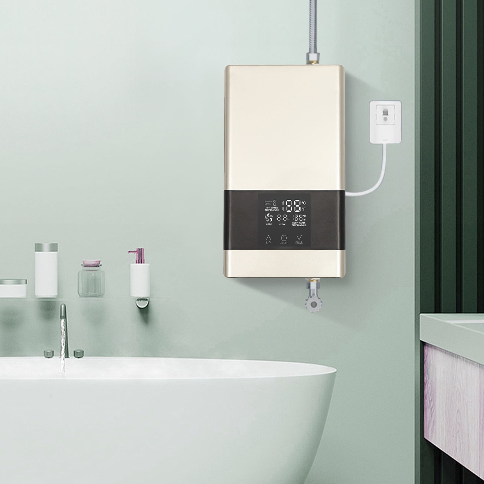 Under Sink Hot Water Heater Mini 110V, 4000W - Instant Hot Water With ...