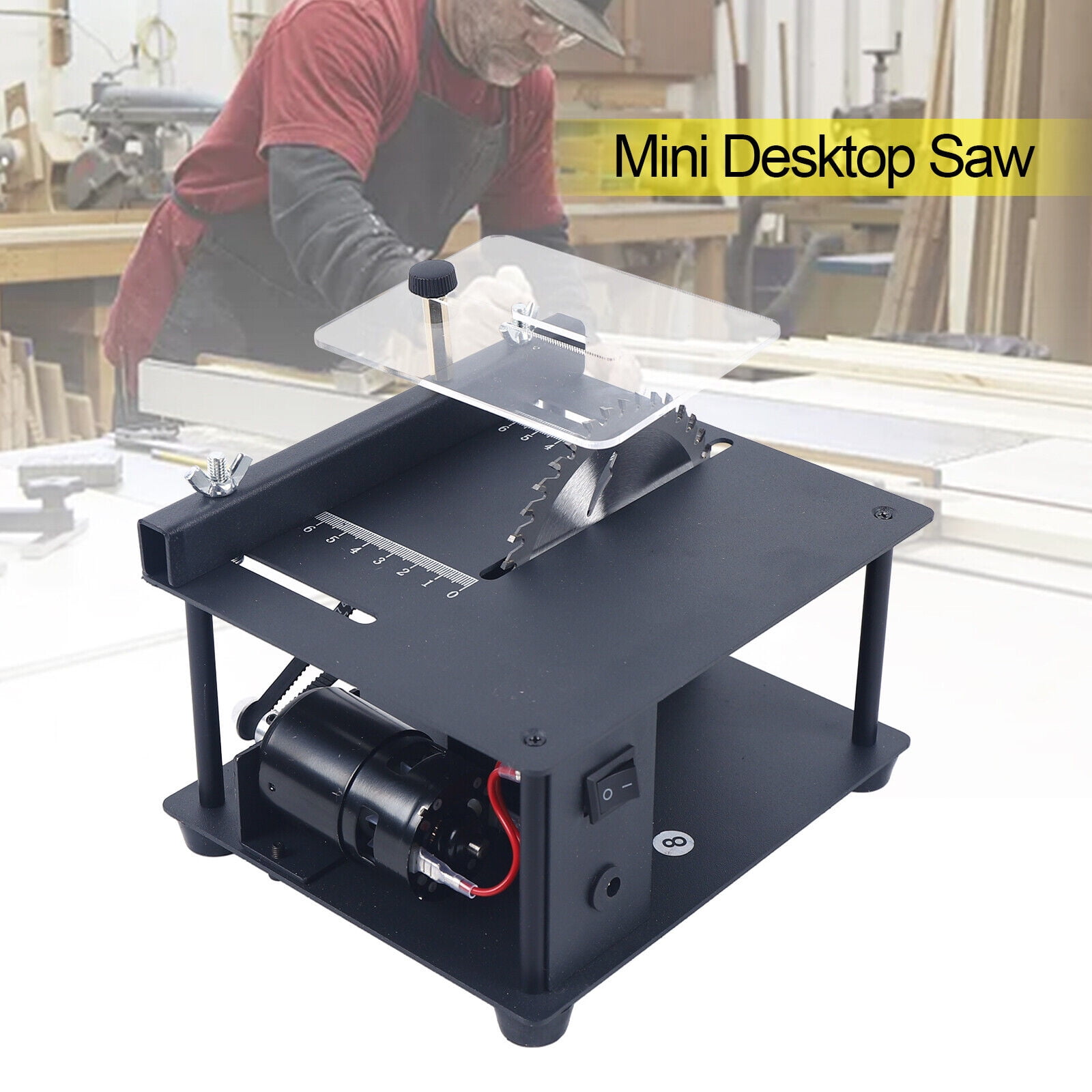 Miumaeov Mini bench Miter Cut-Off Saw DIY Multifunctional Table Saw ...
