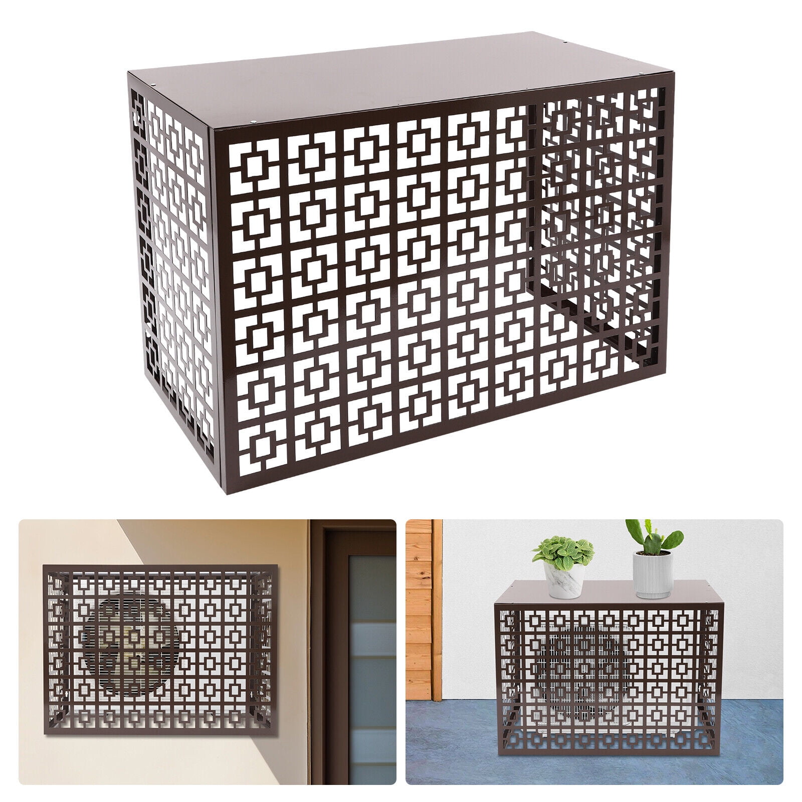 Miumaeov Modern Air Conditioner Fence Panel for Outdoor Units Free ...