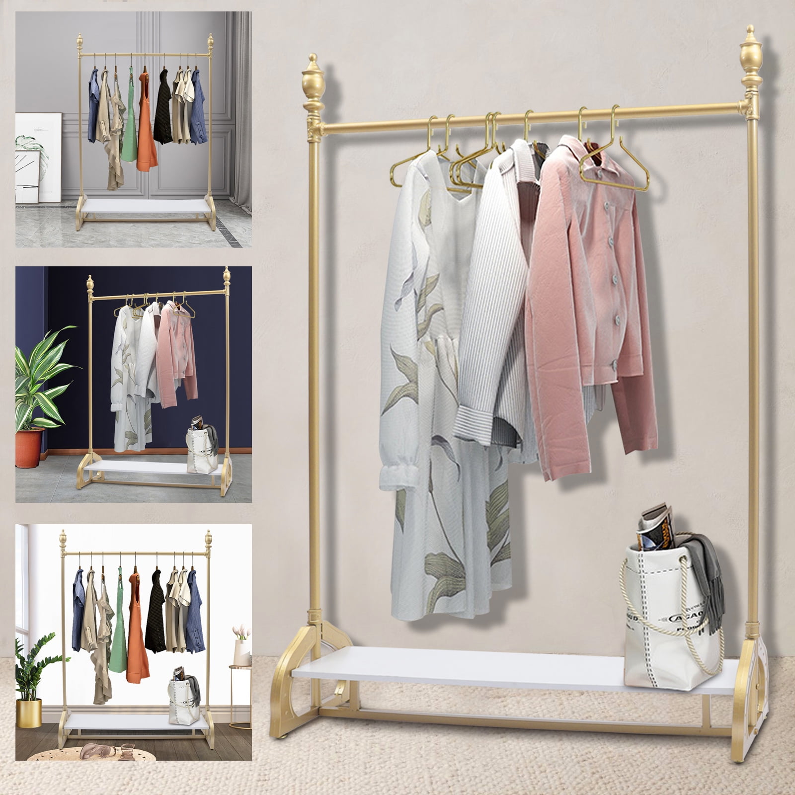 Miumaeov Modern Clothes Rack Freestanding Garment Rack for Bedroom or ...