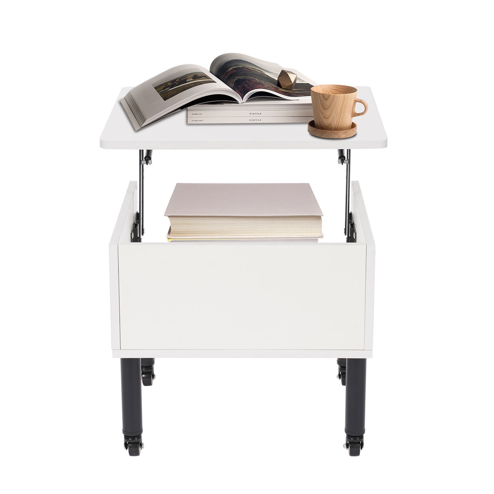 Miumaeov Modern Coffee Table Square Lift Top Coffee Table Tea Desk ...