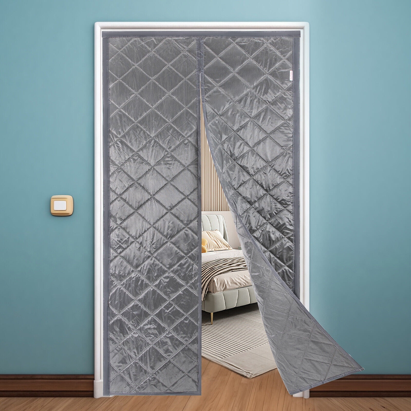 Miumaeov Modern Gray Door Curtains, 40x84 in - Walmart.com