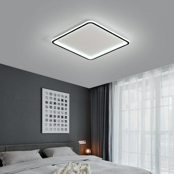 Miumaeov Modern Square Ceiling Light Dimmable LED Chandelier Flush ...