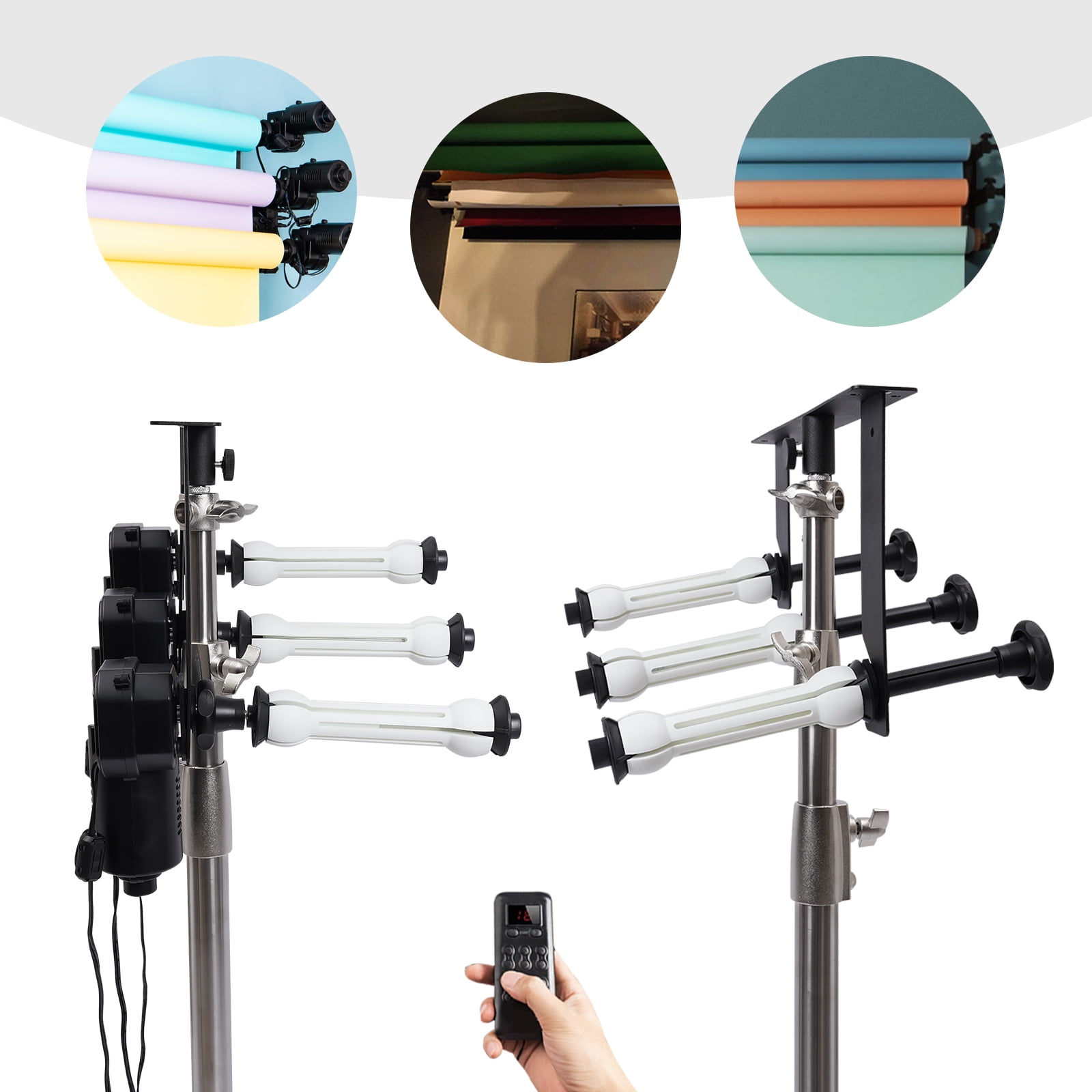 Miumaeov Motorized Photo Backdrop Roller, Electric Wall Ceiling Mount ...