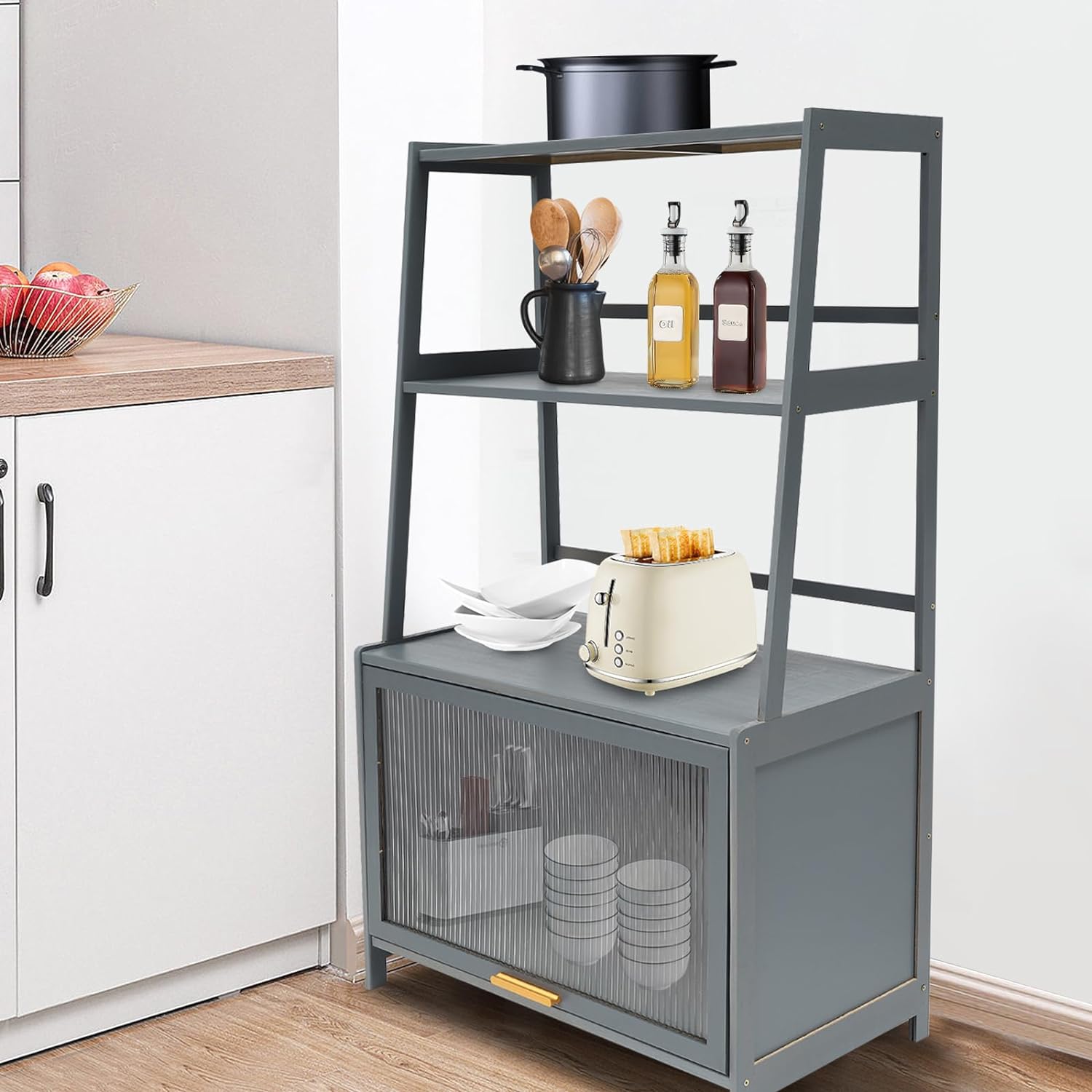 Miumaeov Multifunctional Storage Cabinet Buffet Cabinet With Flip-Up ...