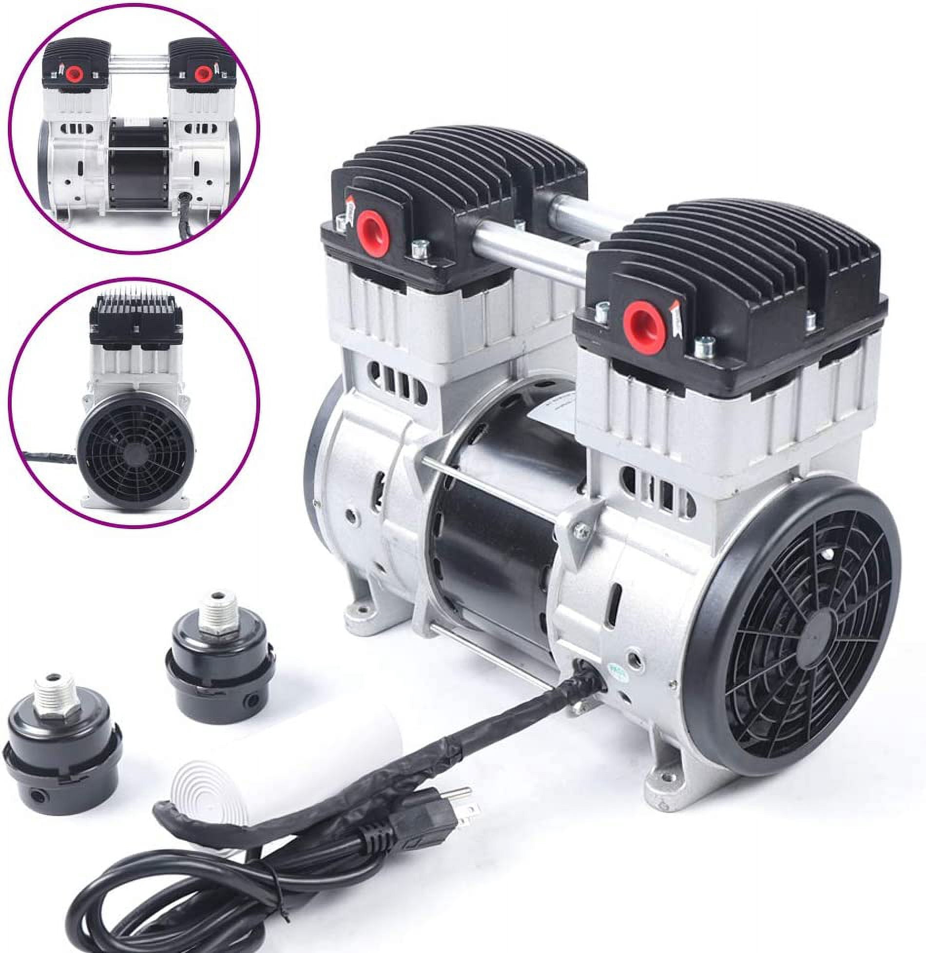 Miumaeov Oilless Diaphragm Vacuum Pump 7CFM Oil Free Mute Vacuum Pump ...