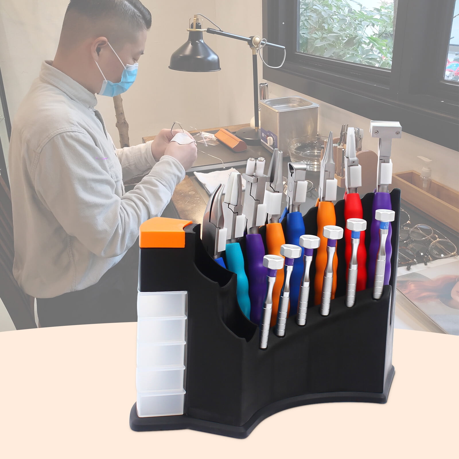 Miumaeov Optical Glasses Repair Tools Stainless Steel Tool Kit 8 Pliers ...