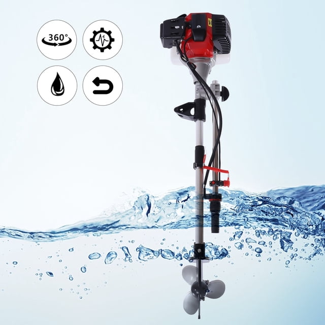 Miumaeov 2-Stroke 1.7KW 52CC Outboard Boat Engine Motor for Fishing ...