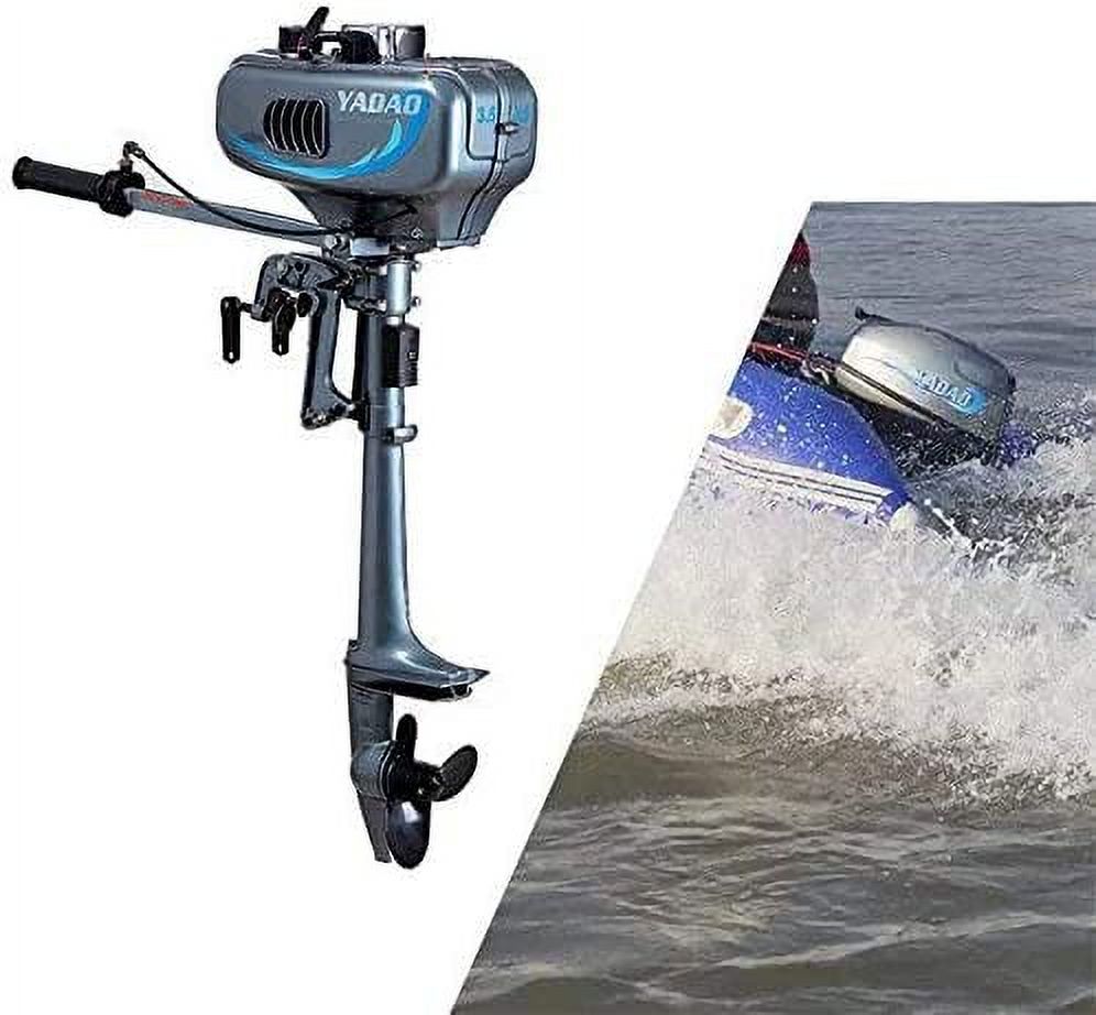 YIYIBYUS Outboard Motor 6 HP 2 Stroke Outboard Engine Short Shaft ...