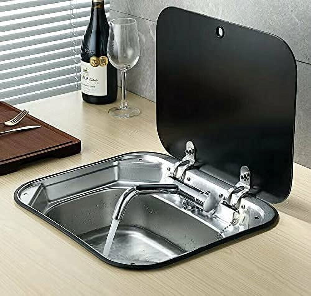 Miumaeov Outdoor RV Stainless Steel Sink Hand Wash Basin Kitchen Basin ...
