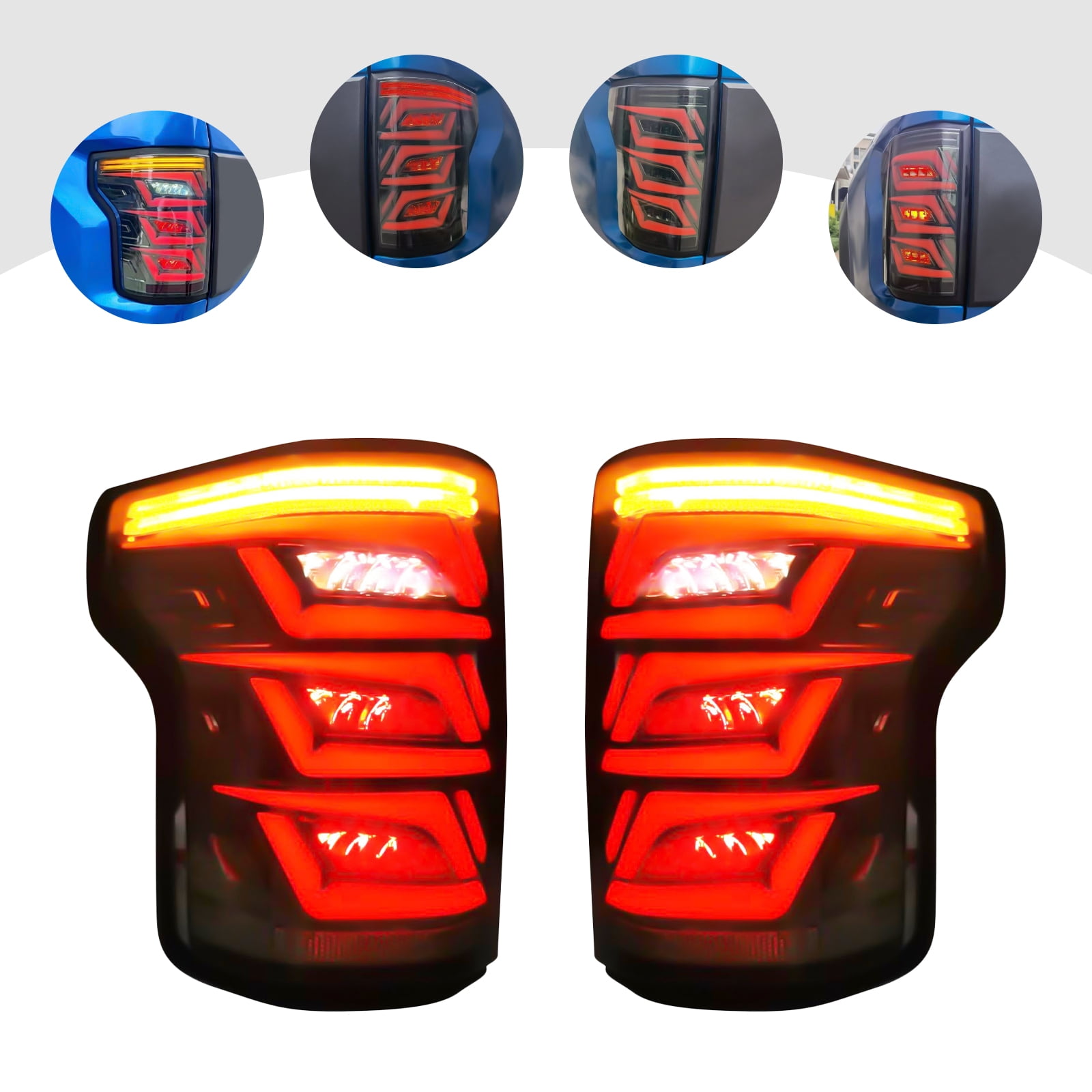 Miumaeov Pair of Tail Lights 2PC LED Tail Light for 2015-2020 Ford F150 ...