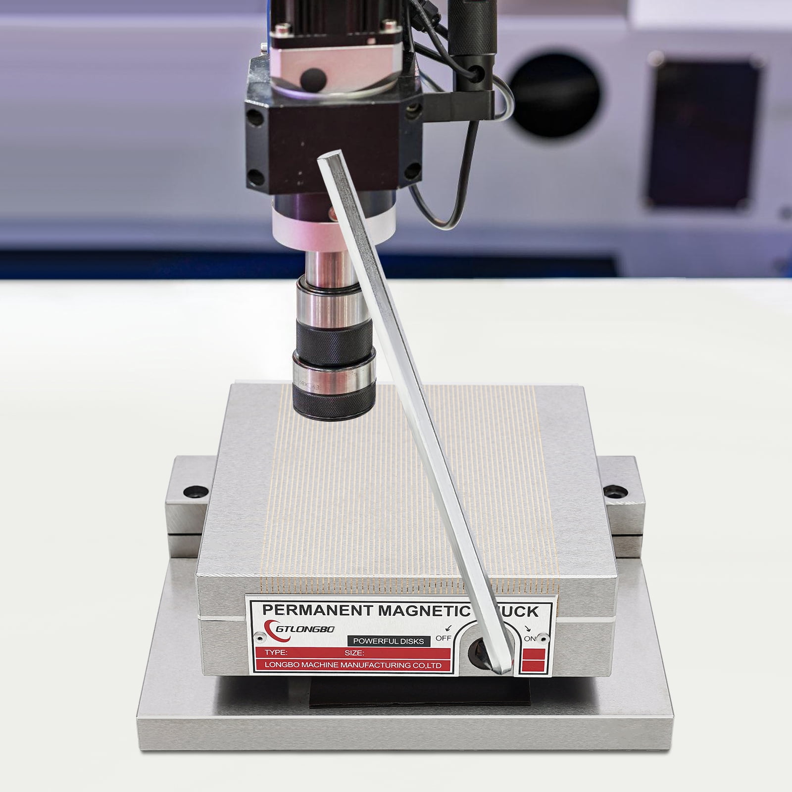 Miumaeov Permanent Magnetic Chuck 6" x 6" Rectangular Chuck Fine Pole ...