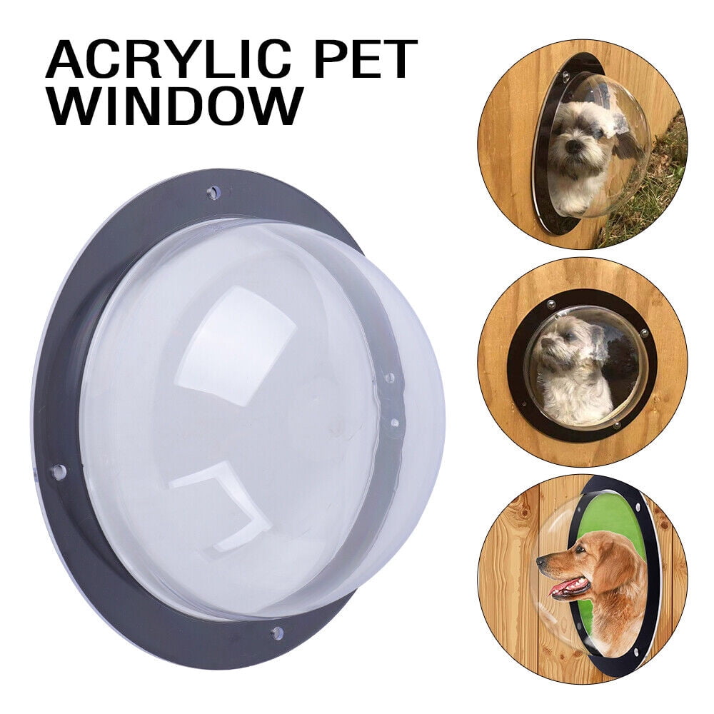 Miumaeov Pet Dog Fence Window 9.5" Bubble Dome Peek Window for Pets ...
