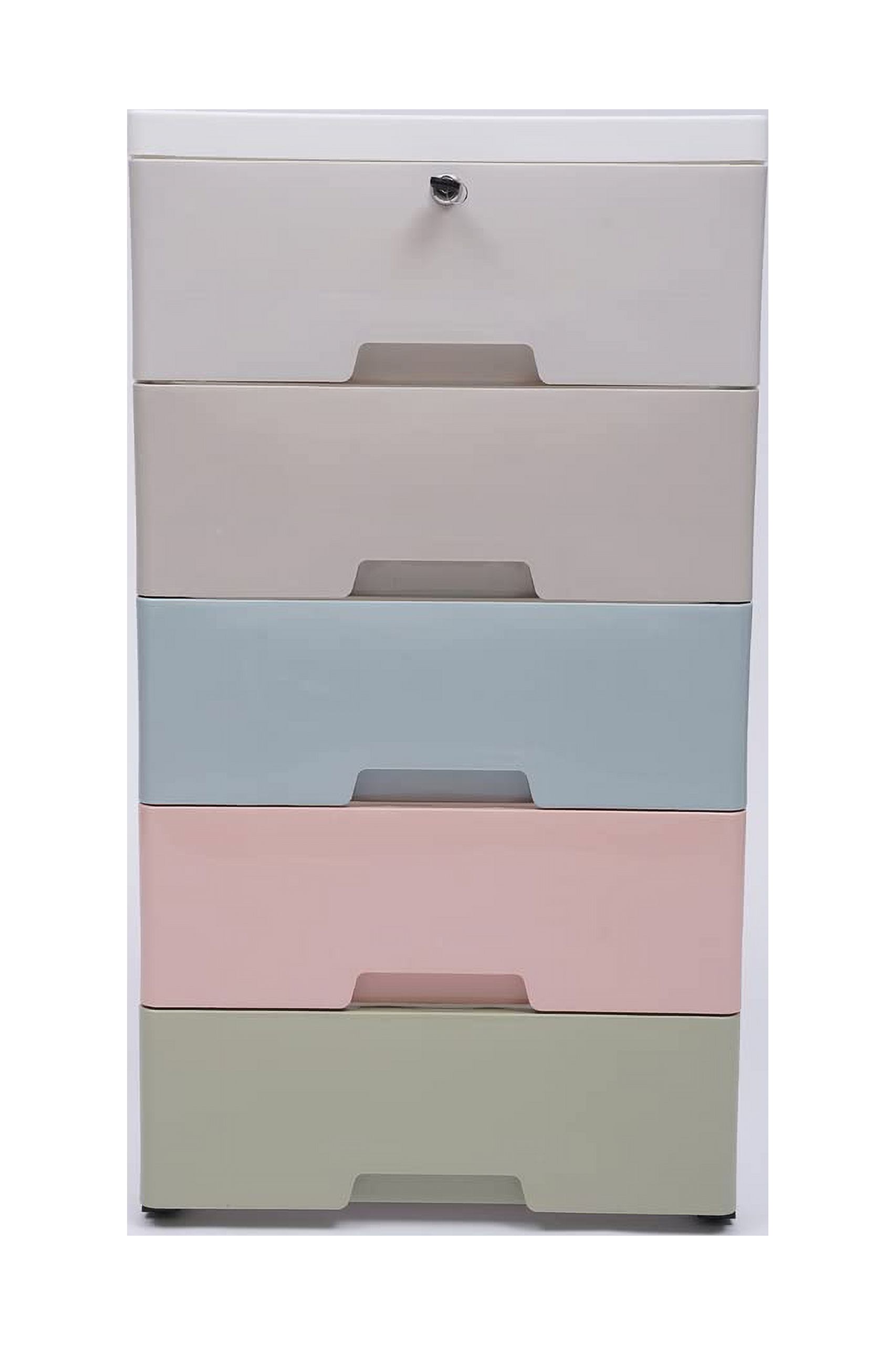 Miumaeov Plastic Drawers Dresser, Storage Cabinet with 5 Drawers ...