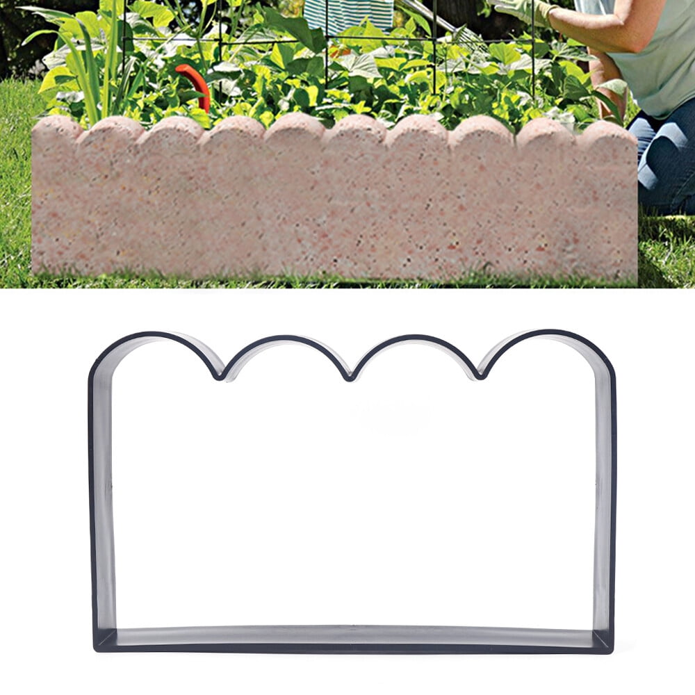 Miumaeov Plastic Garden Brick Edging Concrete Mould DIY Fence cement ...