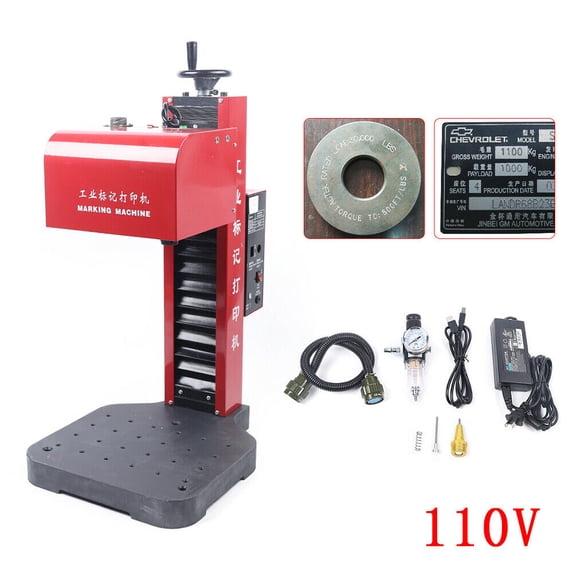 Miumaeov Pneumatic Dot Peen Marking Machine Metal Plate Label Logo ...
