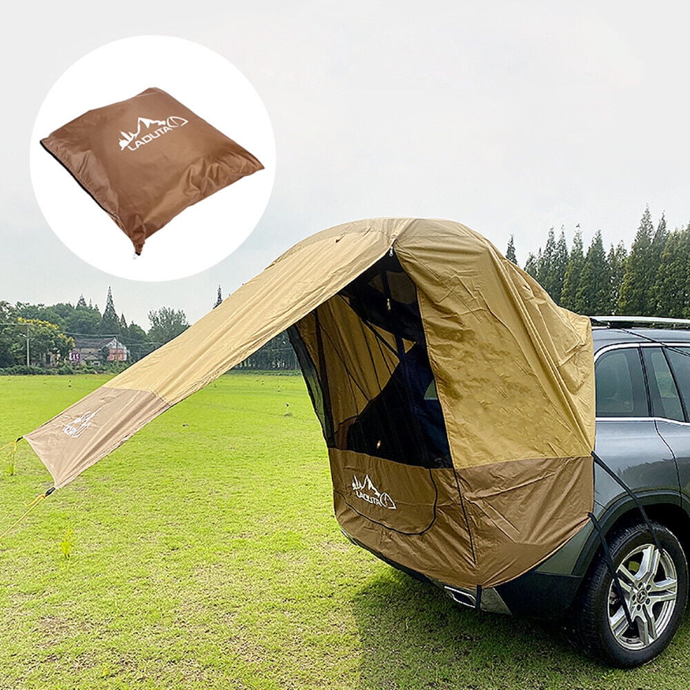 Miumaeov Portable Camping Car SUV Trunk Rear Tent Tailgate Sun Shelter ...