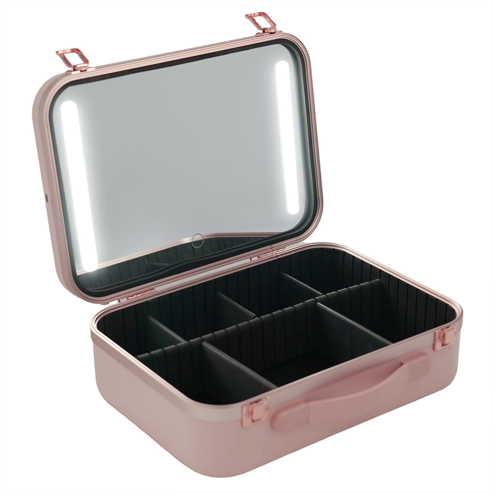 Miumaeov Portable Large Makeup Case Cosmetic Organizer Box Makeup Bag ...