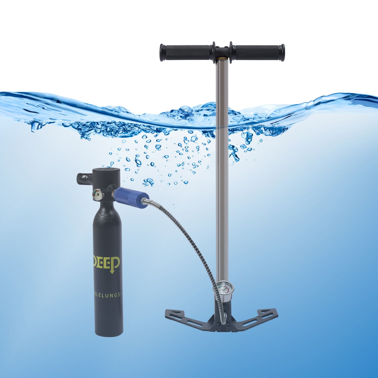 Miumaeov Portable Mini Scuba Diving Case Set 0.5L Oxygen Tank High ...