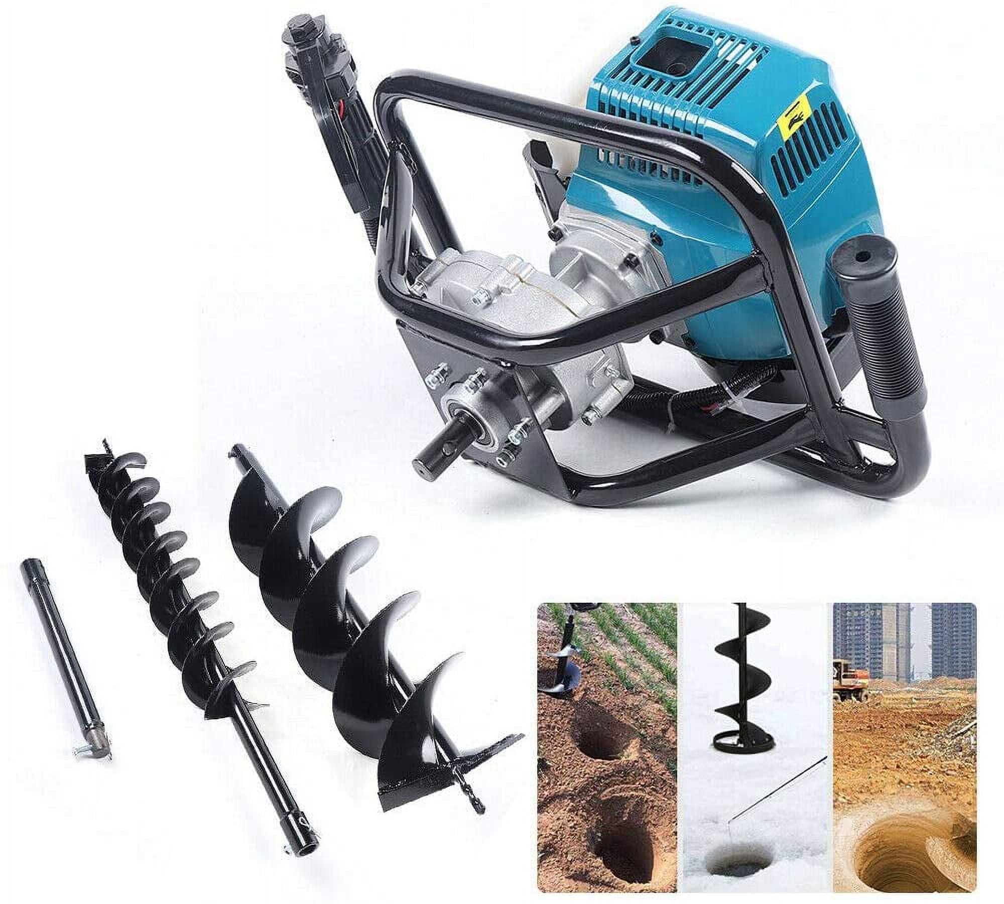 Miumaeov Post Hole Digger, 52CC 2 Stroke Gas Powered Earth Auger Post ...