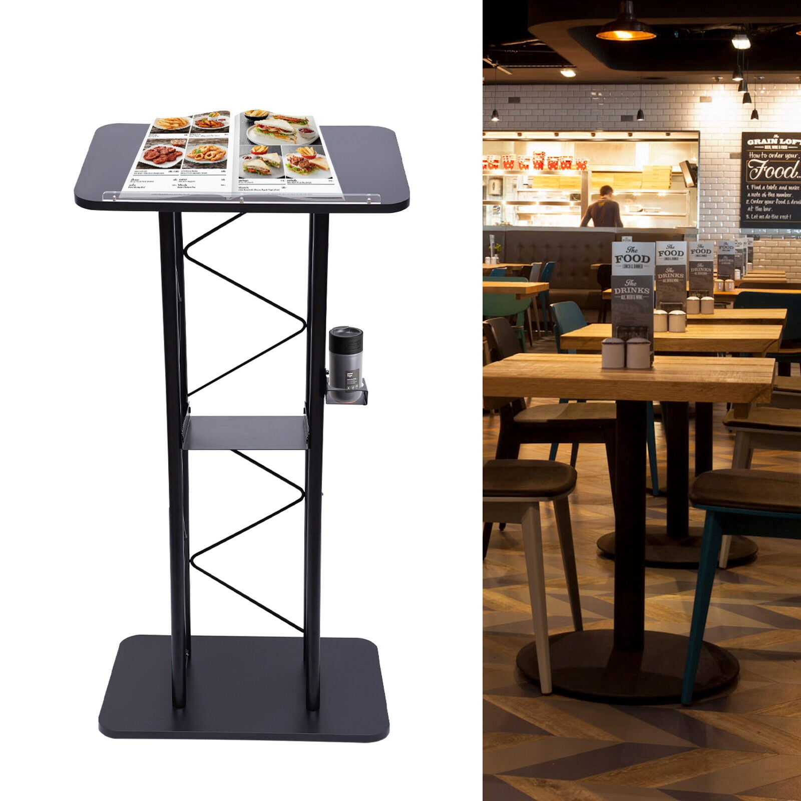 Miumaeov Presentation Stands Lecterns Curved Podium Pulpit Speech ...