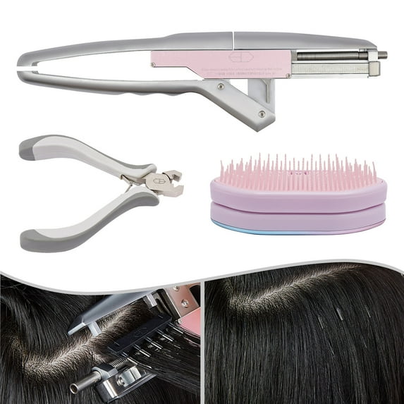 Miumaeov Professional 5 Pin Hair Extensions Machine Kit 6D 2nd ...