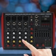 Miumaeov Professional 6 Channel Bluetooth Studio Audio Mixer Power ...