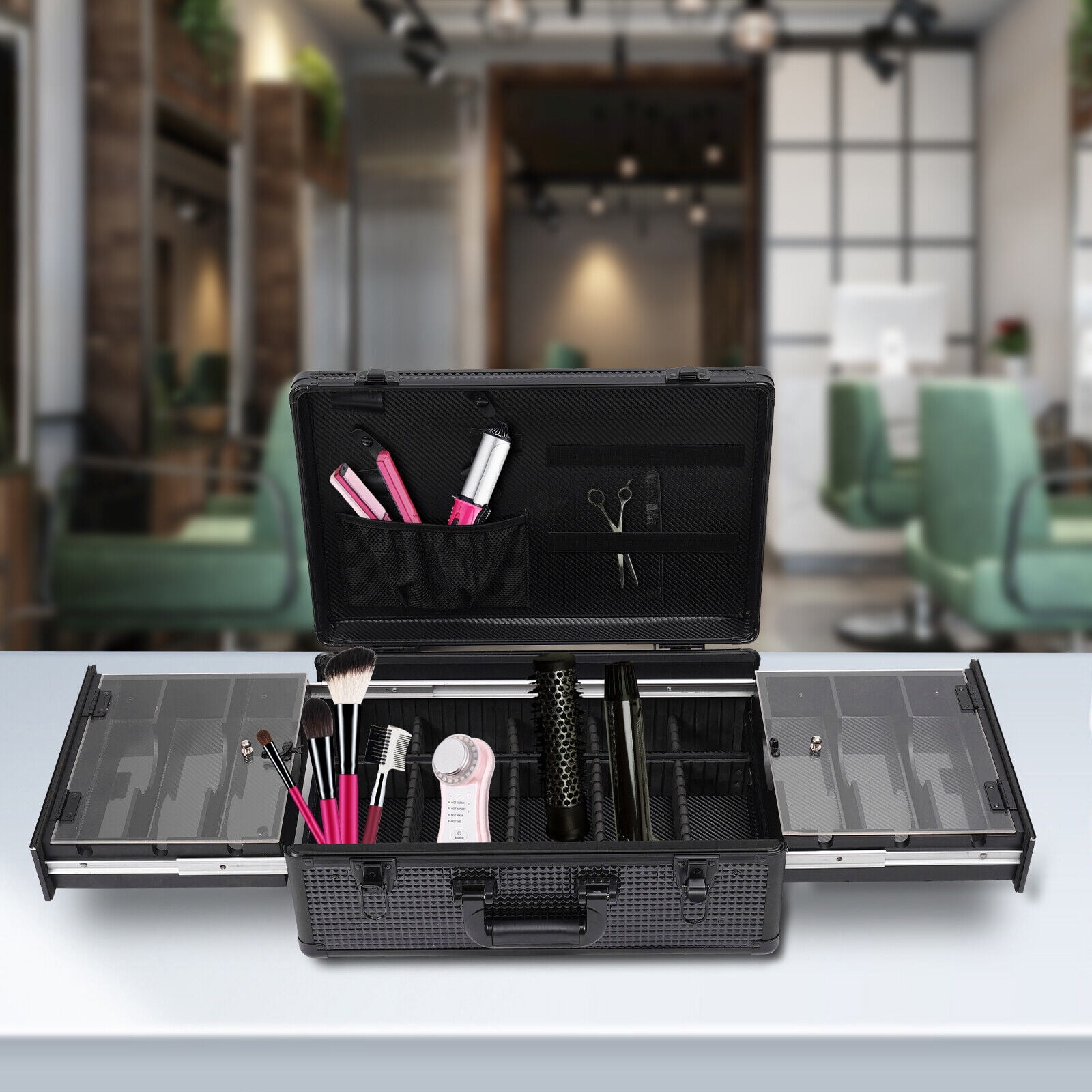 Miumaeov Professional Barber Case Versatile Salon Hair Styling Tools ...