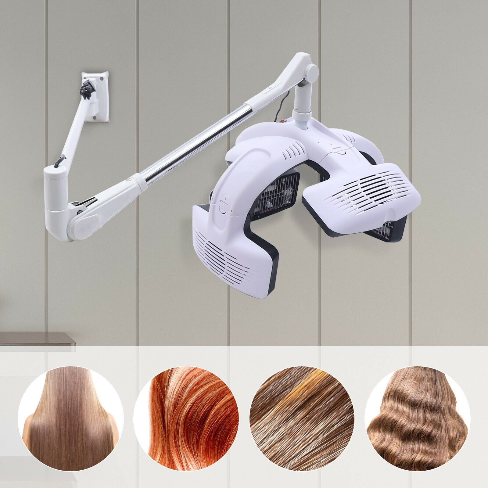 Miumaeov Professional Hair Dryer Wall Mounted Hair Dryer Hood ...