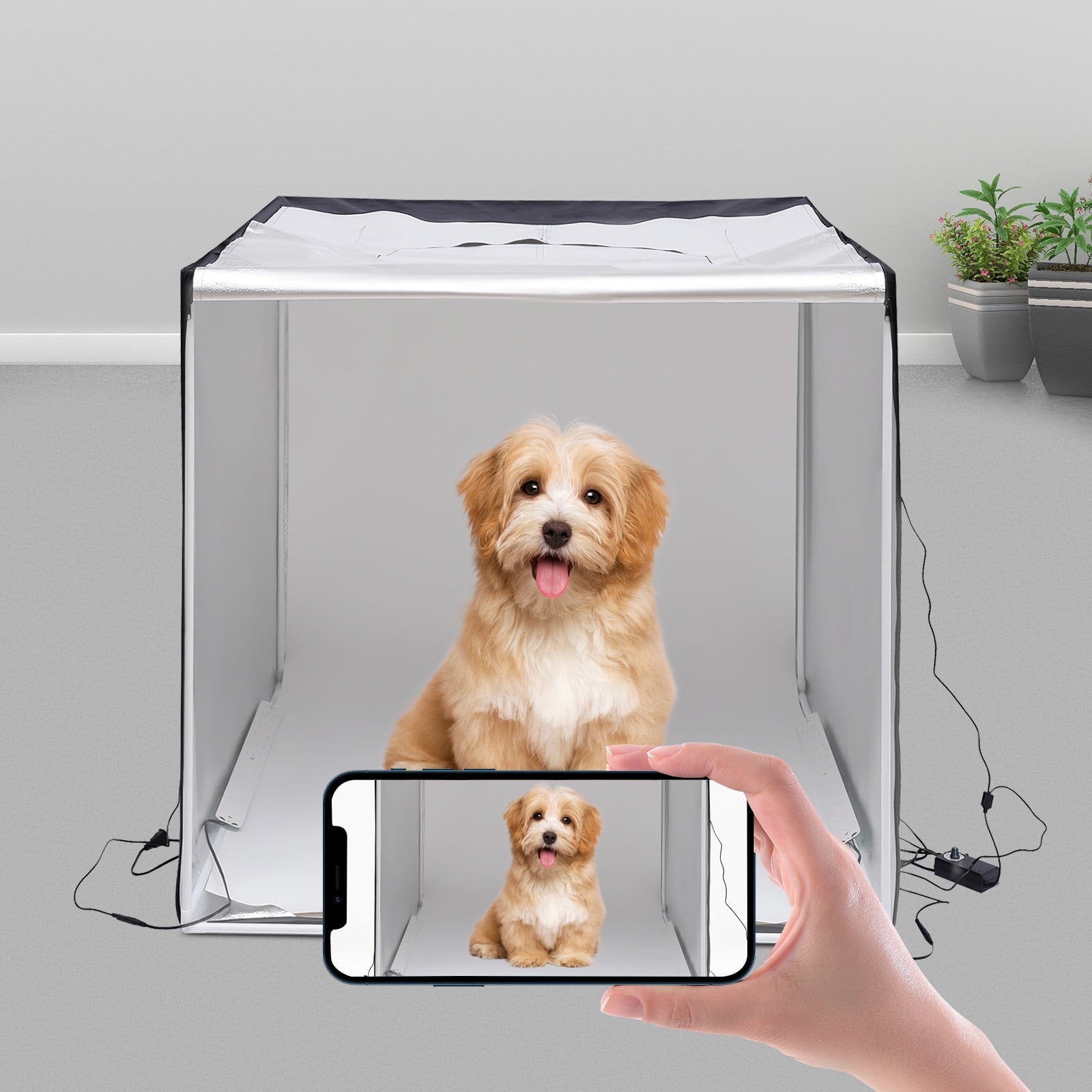 Miumaeov Professional Photo Light Box Portable Folding Studio Box ...