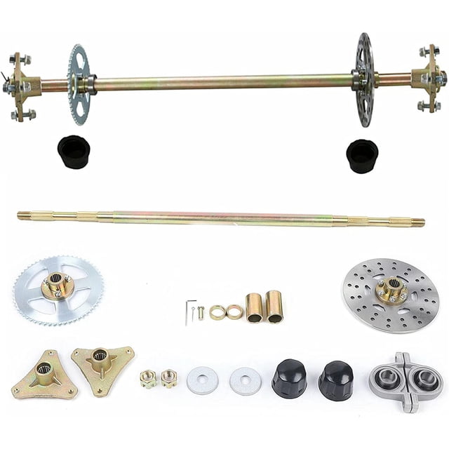 Miumaeov Rear Axle Brake Disc Assembly Kit 740mm For Rebuild DIY Quad ...