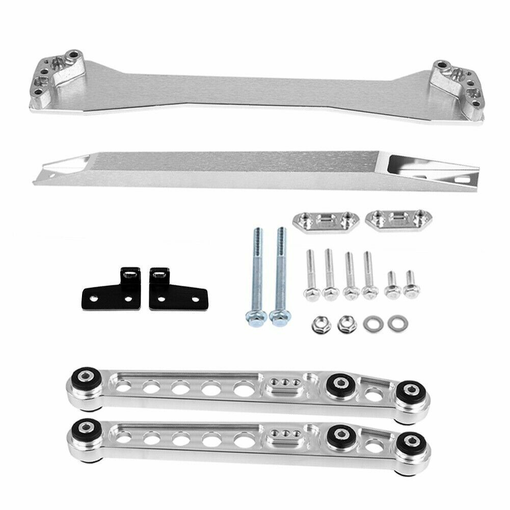 Miumaeov Rear Lower Control Arm Suspension Kit & Subframe Brace Tie Bar For Honda Civic 1.6L ...