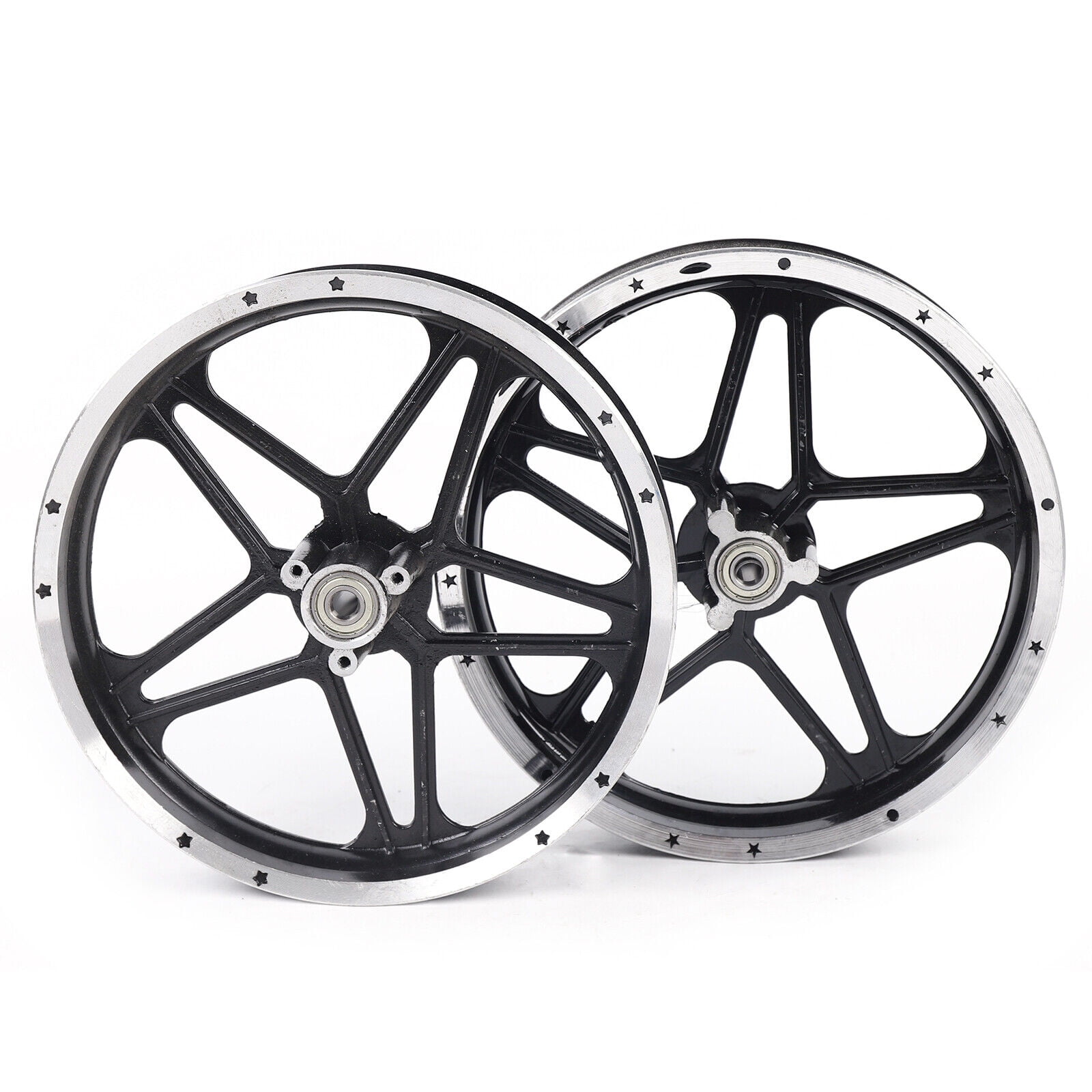 Miumaeov Rear and Front Wheels Set 2.50-10 Tire Rim Hub Assembly ...