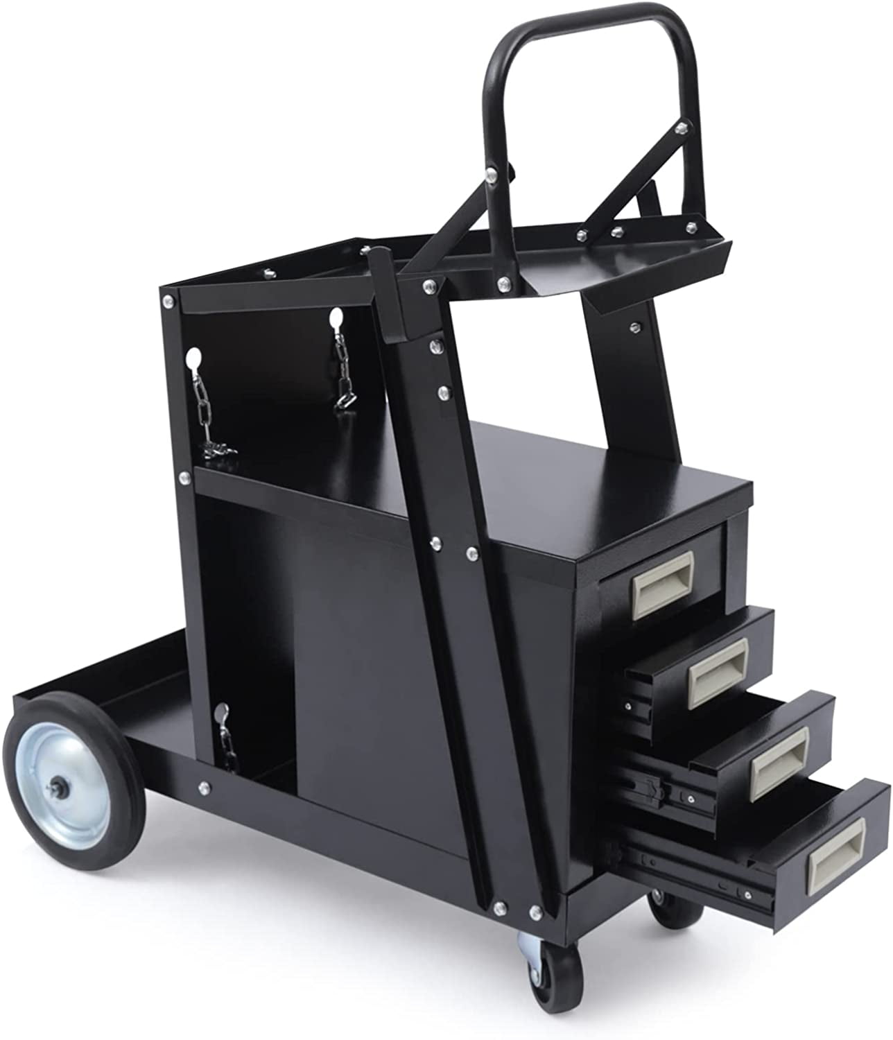 Miumaeov Rolling Welding Cart for Welder and Plasma Cutter w/2 Safety ...