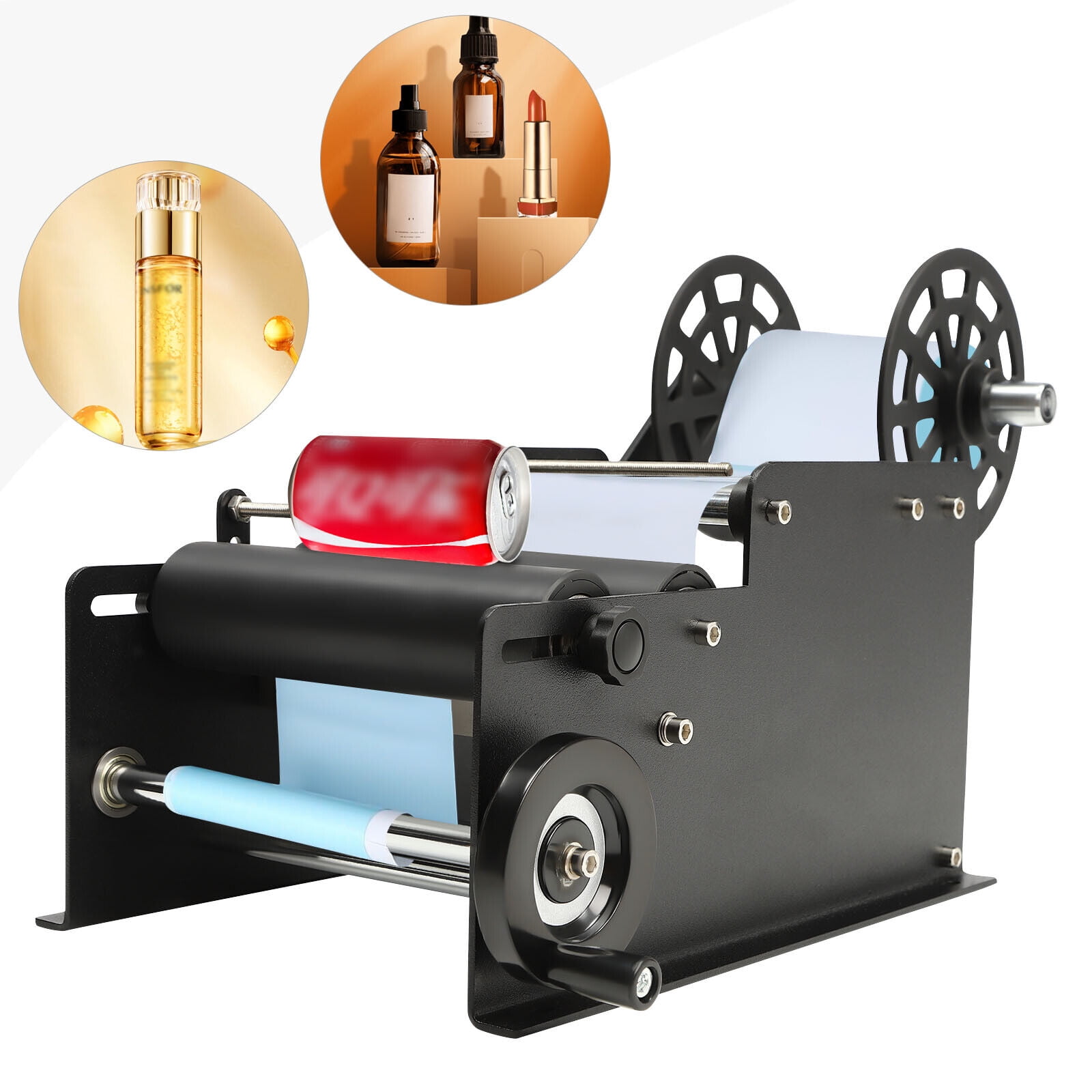 Miumaeov Round Bottle Labeling Machine Manual Adjustable Label ...