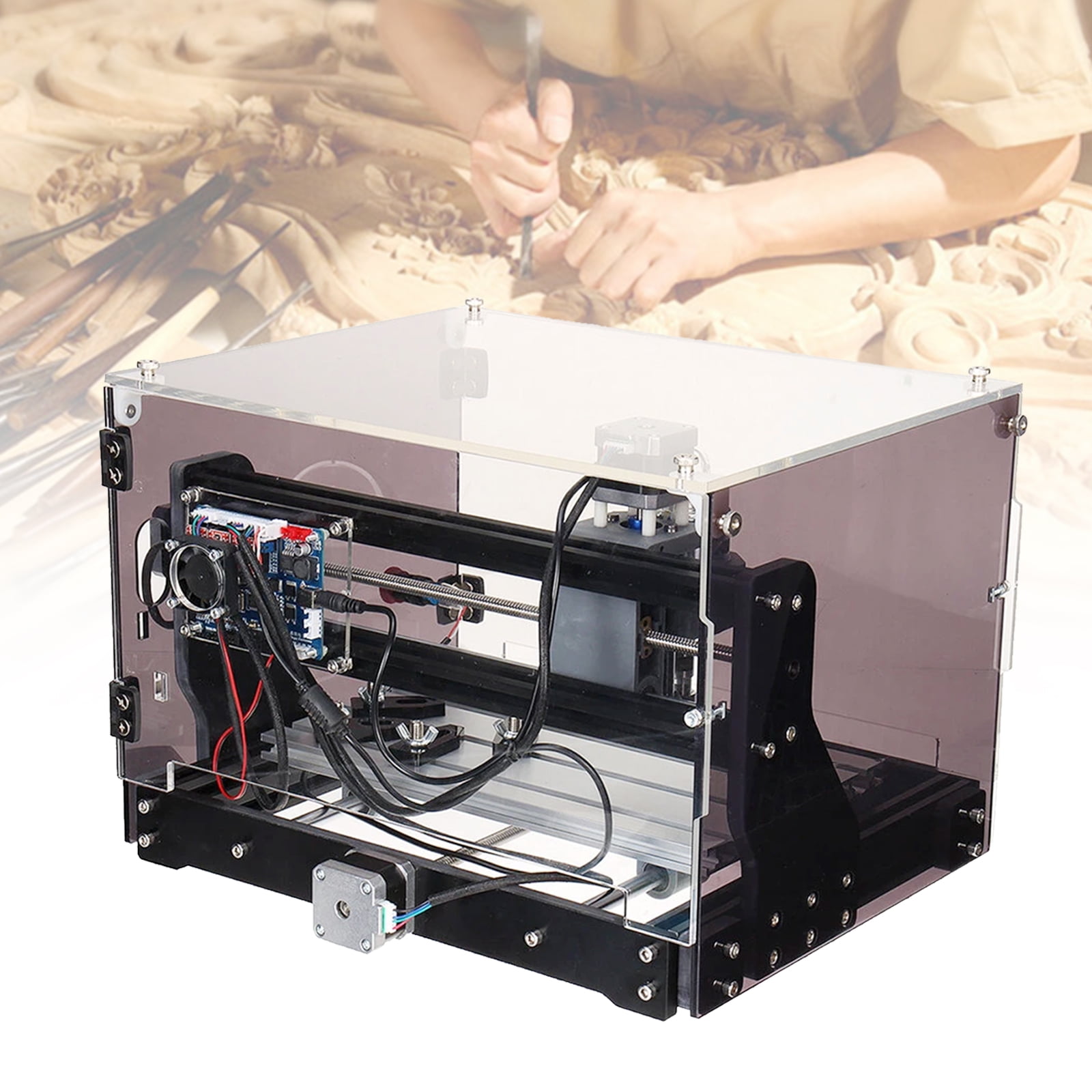 Miumaeov Router Kit Control 3 Axis Mini DIY Wood Carving Milling ...