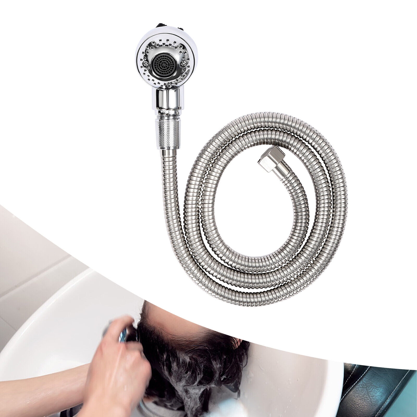 Miumaeov Salon Shower Head Shampoo Beauty Bath Faucet Tub Spray With ...